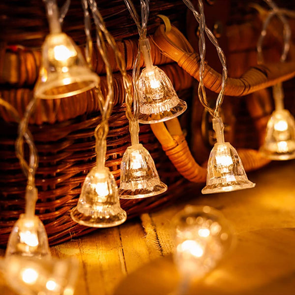 Christmas Jingle Bell LED String Lights – The Purple Tree