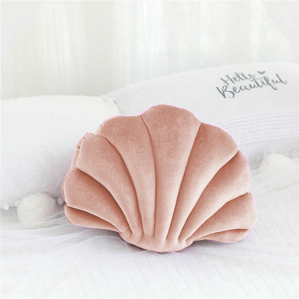 Plush Seashell Cushion _1 – The Purple Tree