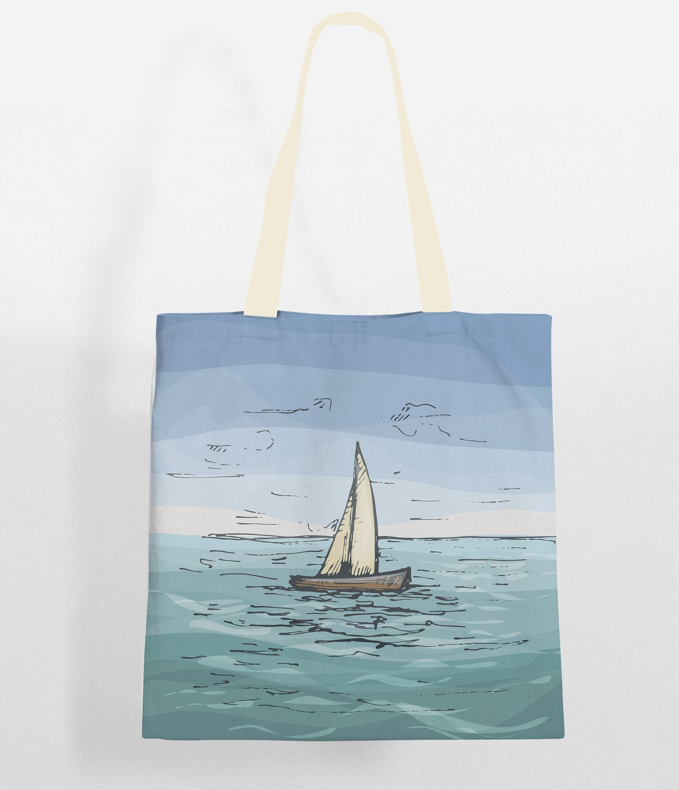 Sail Boat Ocean Theme Tote Bag – The Purple Tree
