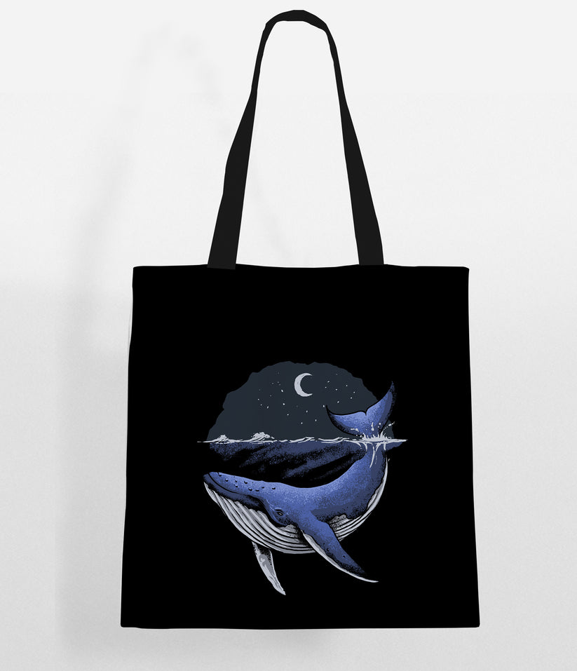 Blue Whale Ocean Theme Tote Bag – The Purple Tree